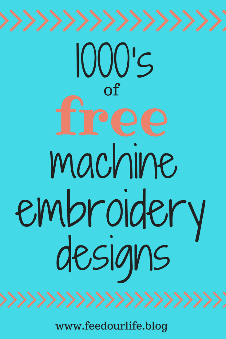 List of Where to Find Thousands of Free Embroidery Designs – Feed Our Life