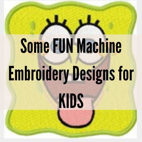 Fun Machine Embroidery Designs for Children – Feed Our Life
