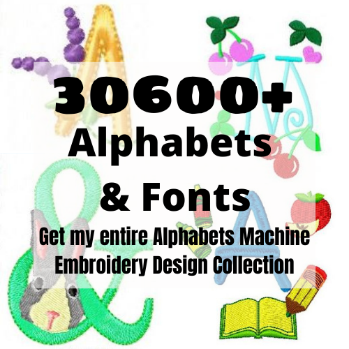 30,600+ Alphabets & Fonts Machine Embroidery Designs – Feed Our Life