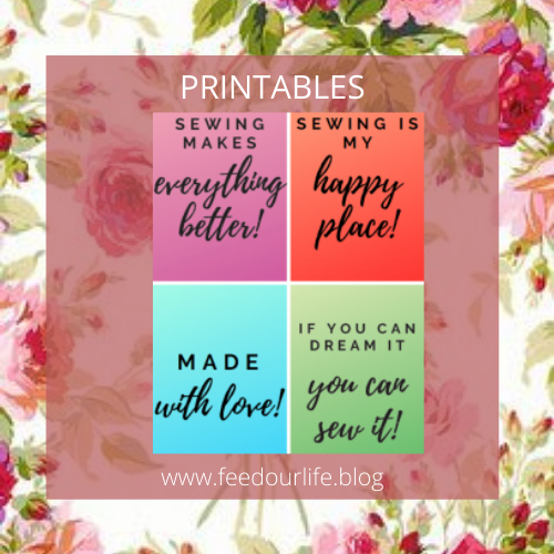 FREE SEWING PRINTABLES – Feed Our Life