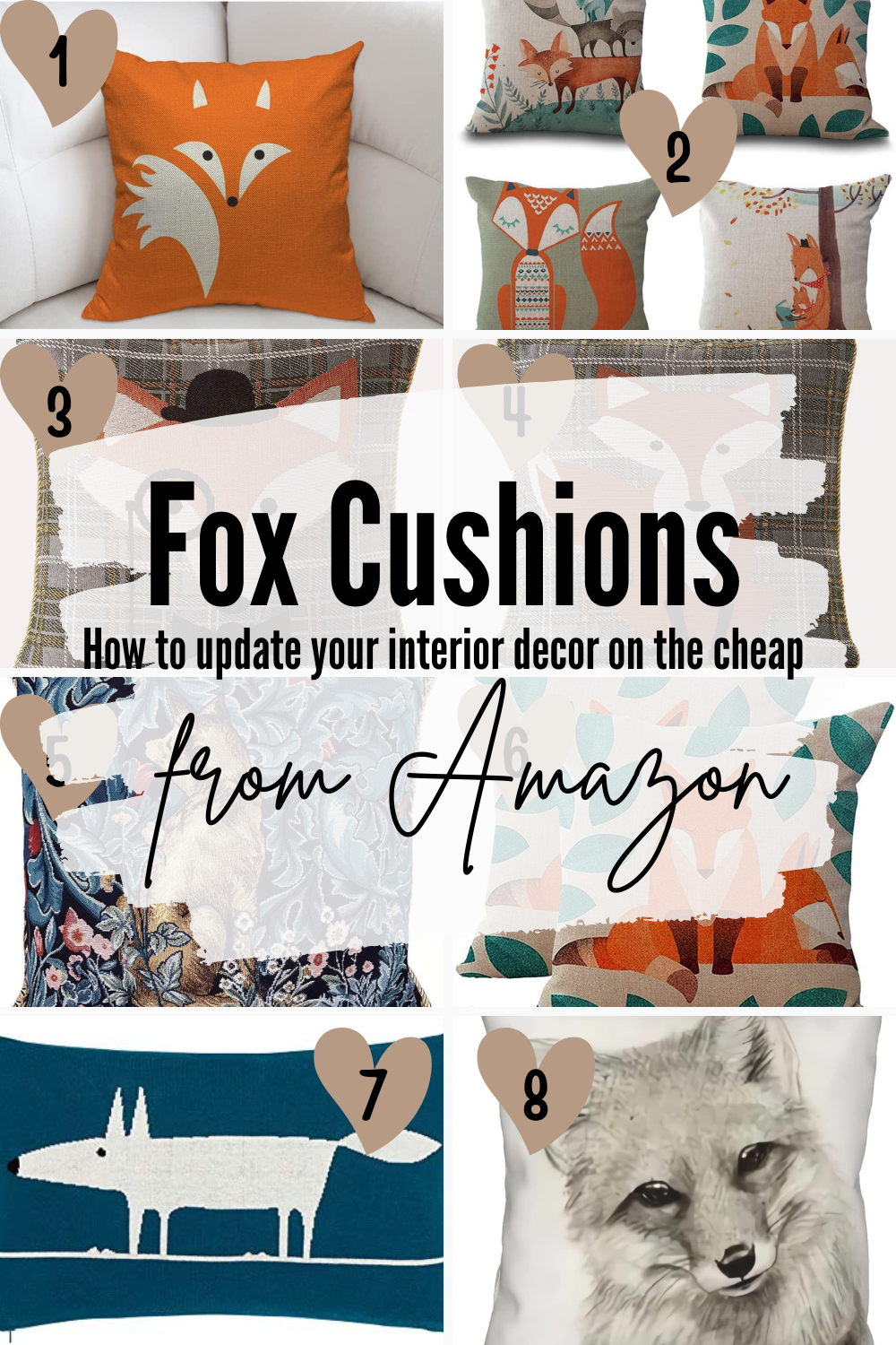 12 Stunning Fox Cushions for your Home Decor – Feed Our Life