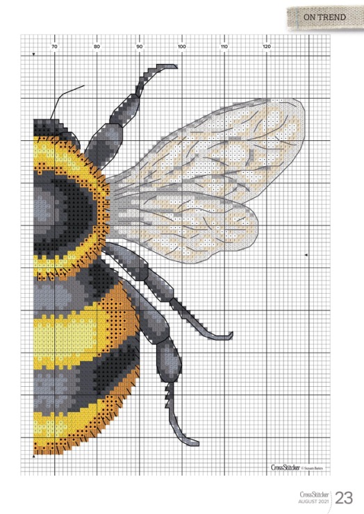 Free Bee Cross Stitch Pattern – Feed Our Life